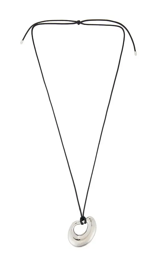 Shashi Delphine Cord Necklace In Metallic Gold
