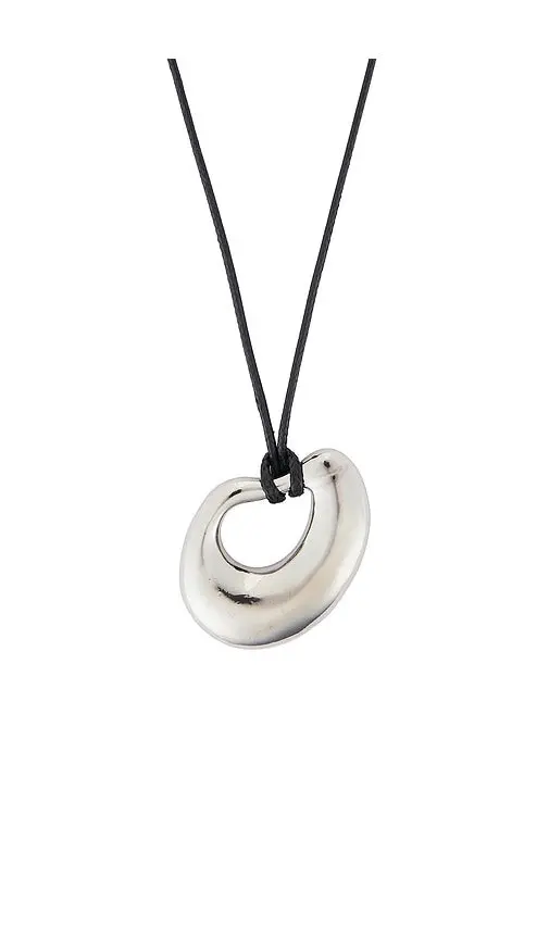 Shashi Delphine Cord Necklace In Metallic Gold