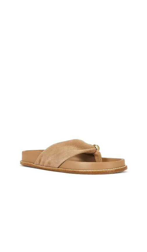 Simkhai Stella Suede Sport Sandal In Tan