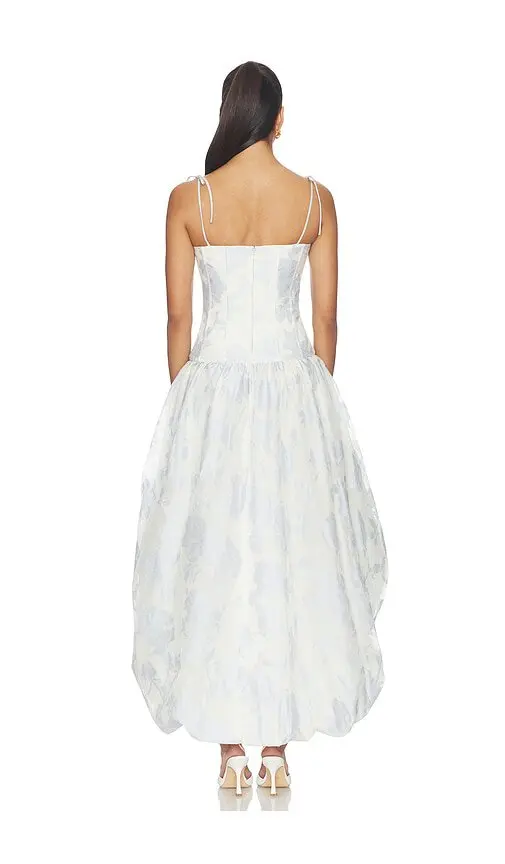 Amanda Uprichard Ophelia Maxi Dress In Blue