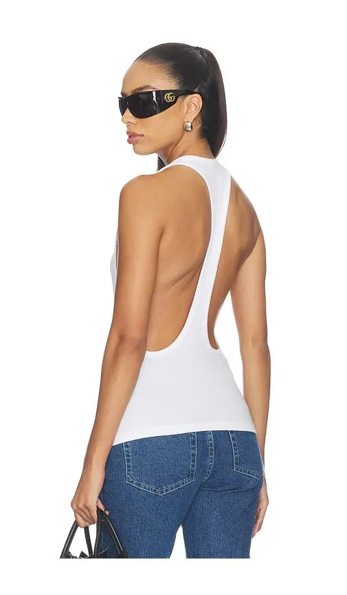 Cotton Citizen The Verona Slim Racerback Tank - White