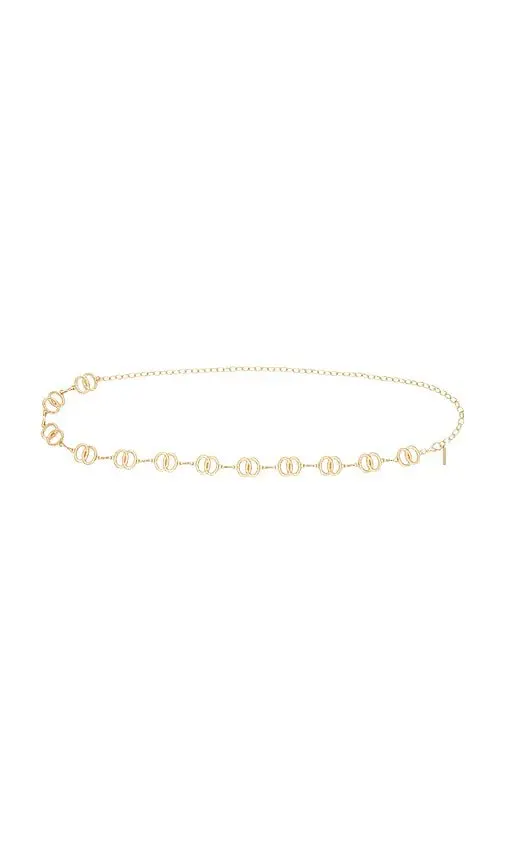 EPIFENE Double Circle Link Chain Belt - Gold
