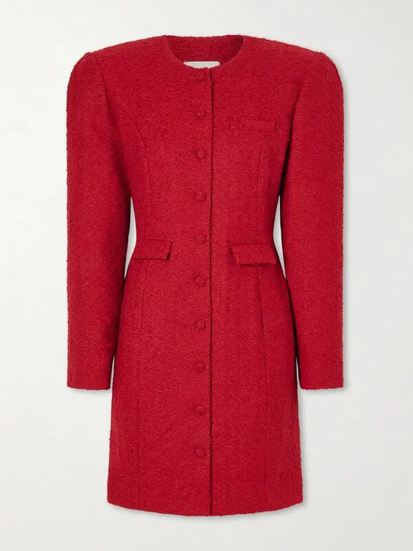 Magda Butrym Padded Bouclé Mini Dress