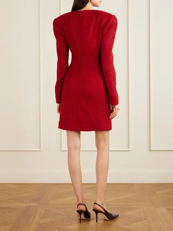 Magda Butrym Padded Bouclé Mini Dress