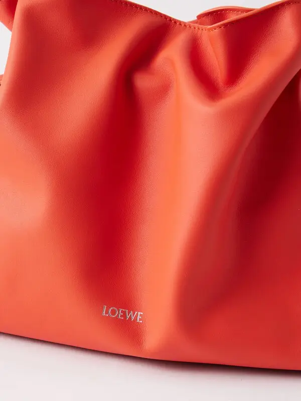 Loewe Flamenco Leather Clutch - Orange