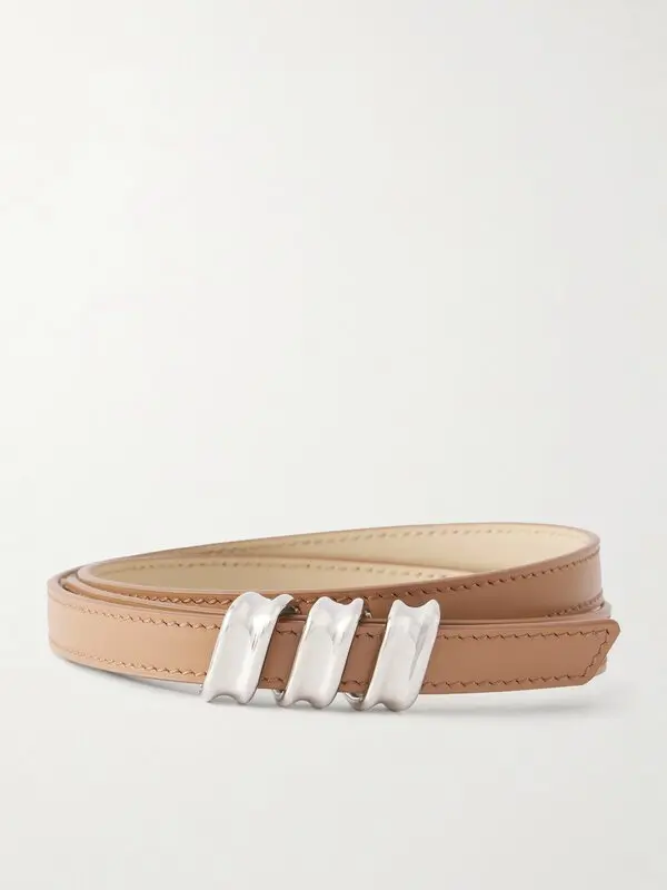 Loewe Coil Reversible Leather Belt - Brown