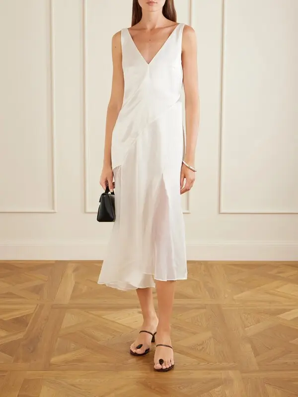 SIR. Ingrid Chiffon Midi Dress