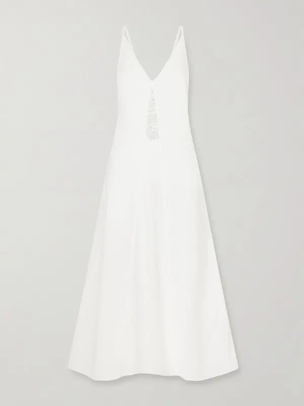SIR. Klara Embroidered Maxi Dress - Neutrals