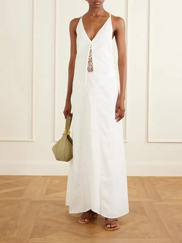 SIR. Klara Embroidered Maxi Dress - Neutrals