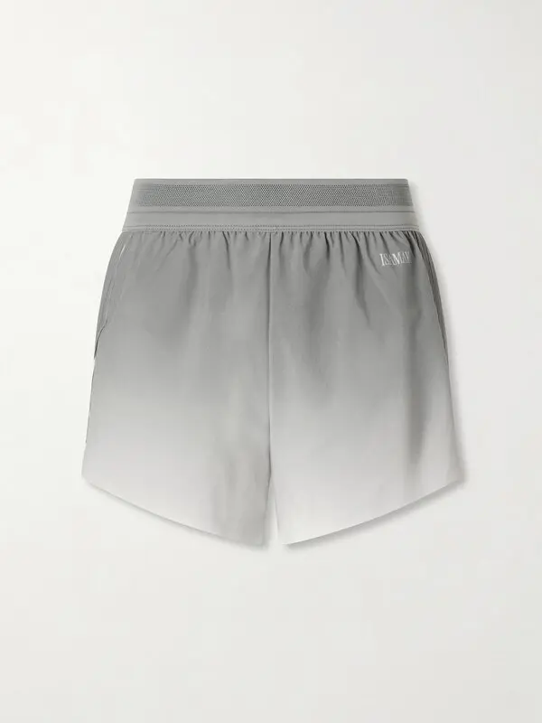 Nike X Isamaya Ffrench Swift Printed Plissé Dri-fit Adv Shorts - Silver