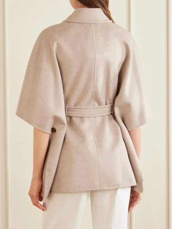 Max Mara Belted Cashmere Cape