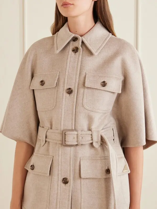 Max Mara Belted Cashmere Cape