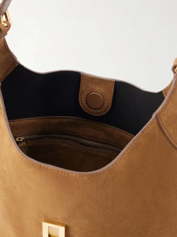 DEMELLIER The Siena Suede Shoulder Bag - Brown