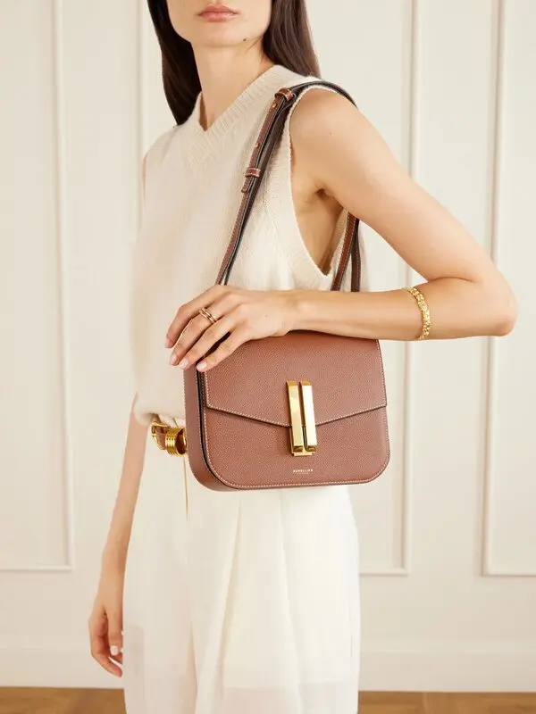 DEMELLIER The Vancouver Leather Clutch - Brown