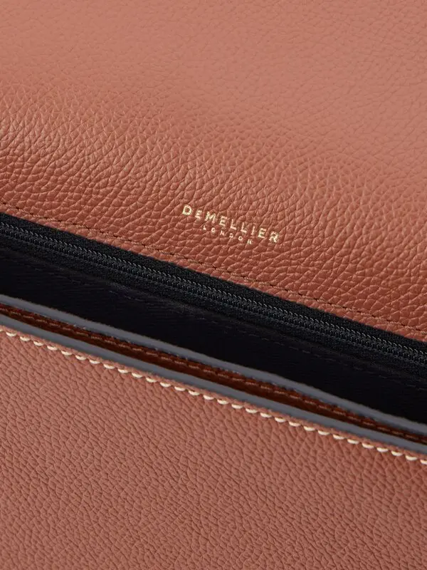 DEMELLIER The Vancouver Leather Clutch - Brown