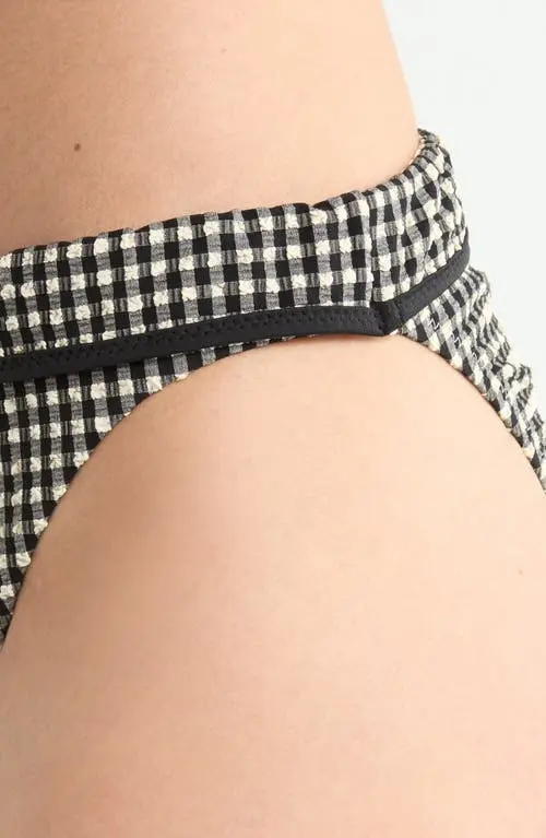 Sanctuary Banded Smocked Hipster Bikini Bottoms