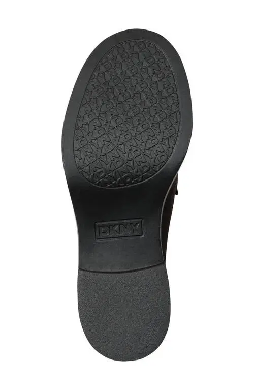 Dkny Platform Loafers With Crystal Embellishments - Brown