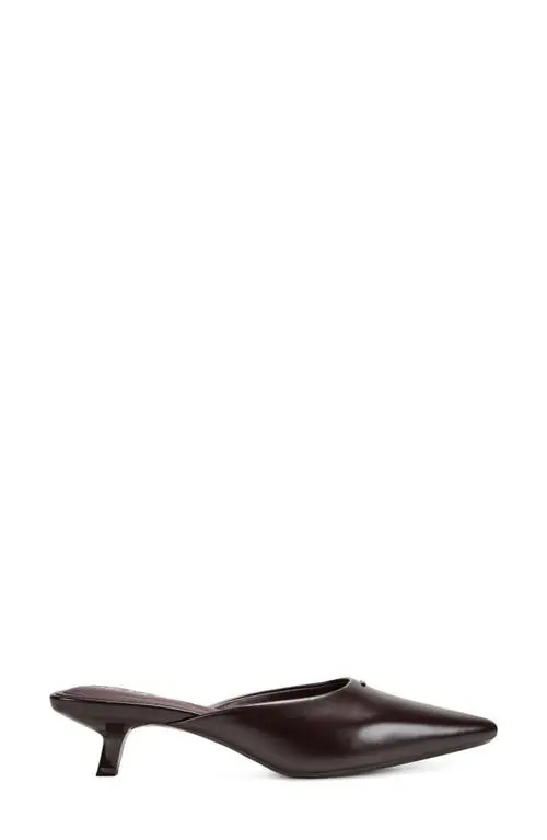 Dkny Nabil Pointed Toe Kitten Heel Mule - Sangria