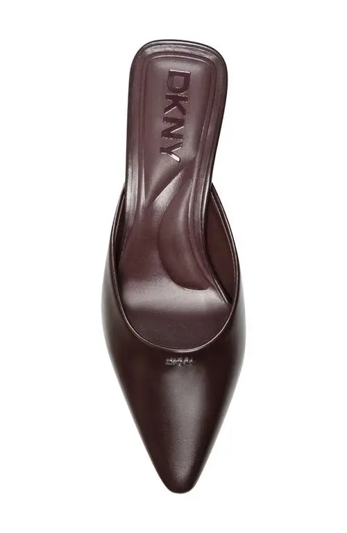 Dkny Nabil Pointed Toe Kitten Heel Mule - Sangria