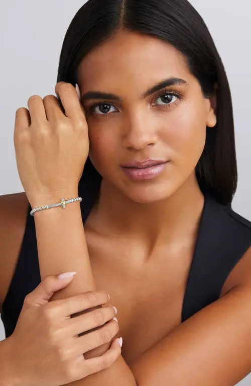 Lagos Caviar Cross Stretch Bracelet