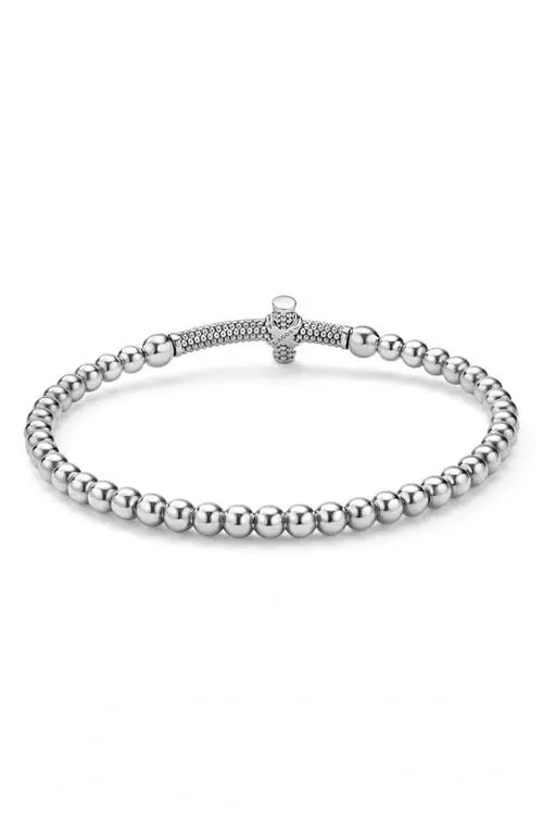 Lagos Caviar Cross Stretch Bracelet