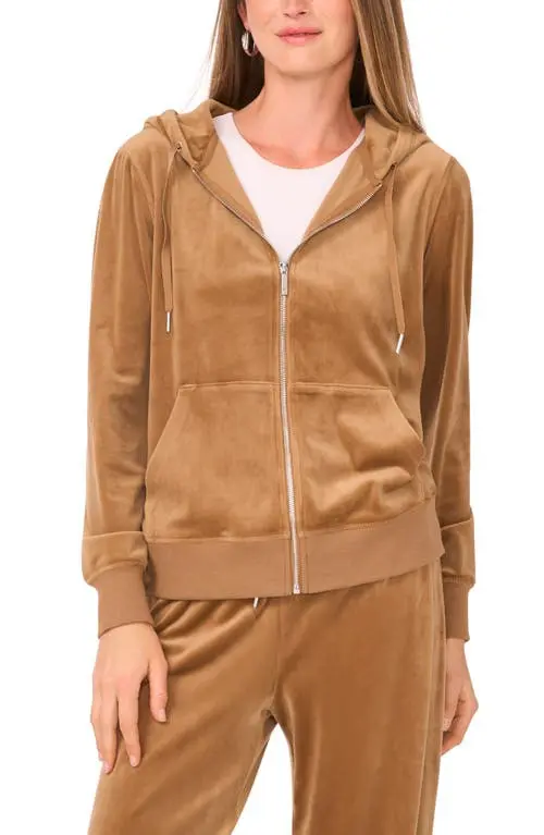 Vince Camuto Velour Full Zip Hoodie