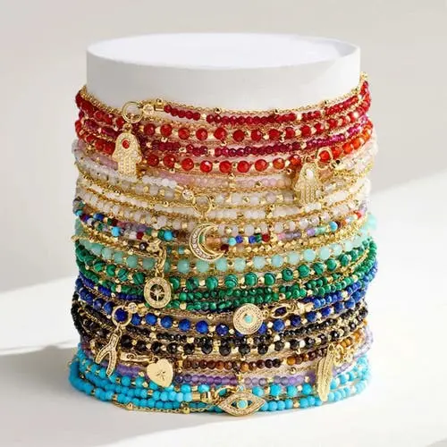 Astley Clarke Gold Fine Biography Compass Bracelet With White Sapphires