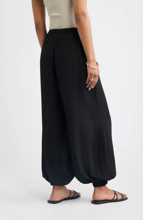 OPEN EDIT Tie Waist Balloon Pants