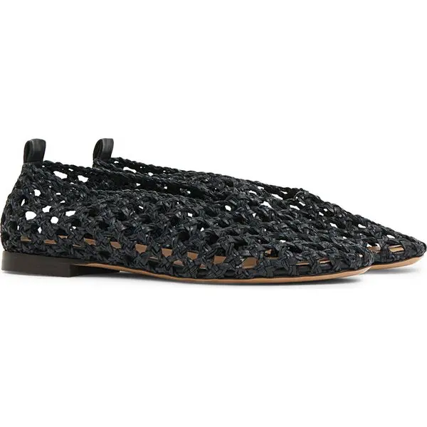 MANSUR GAVRIEL Woven Ballerina Flats - Black
