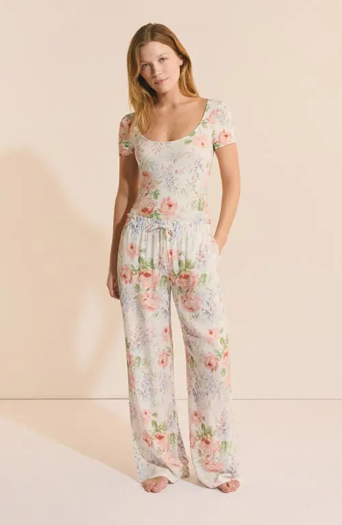 ETAM Orchidee Floral Wide Leg Pajama Pants