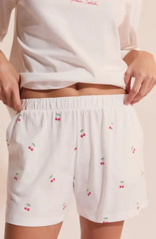 ETAM Berry Cherry Print Cotton Sleep Shorts