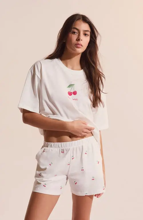 ETAM Berry Cherry Print Cotton Sleep Shorts