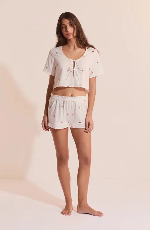 ETAM Riviere Cotton Crop Pajama Top