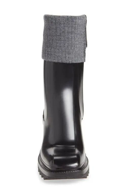 Chloé Betty Rib Cuff Waterproof Rain Boot