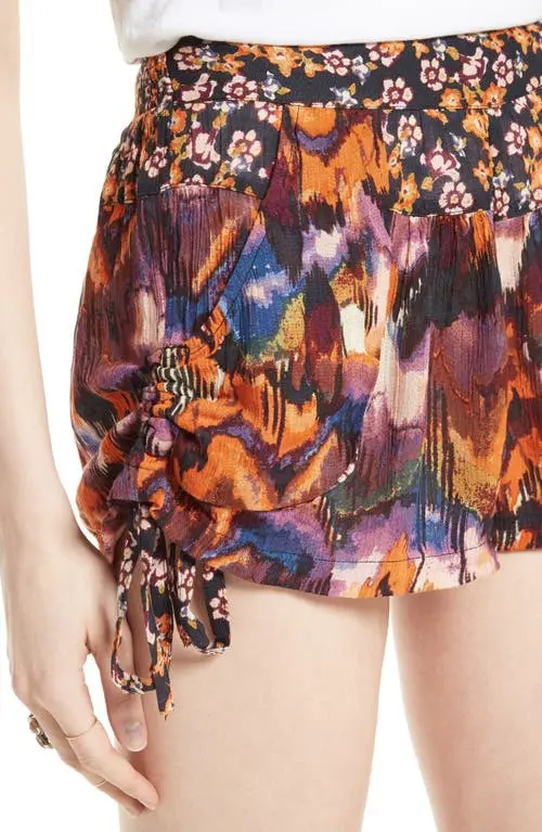 Free People Lisbon Mixed Print Shorts