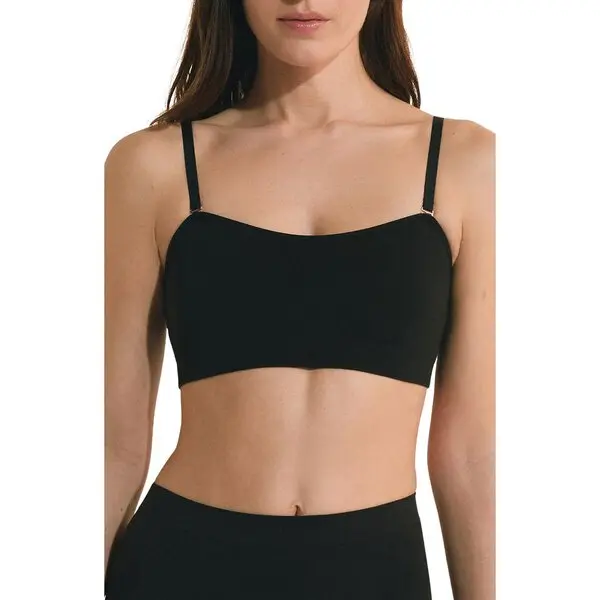ETAM Amande Convertible Bandeau Bra - Black