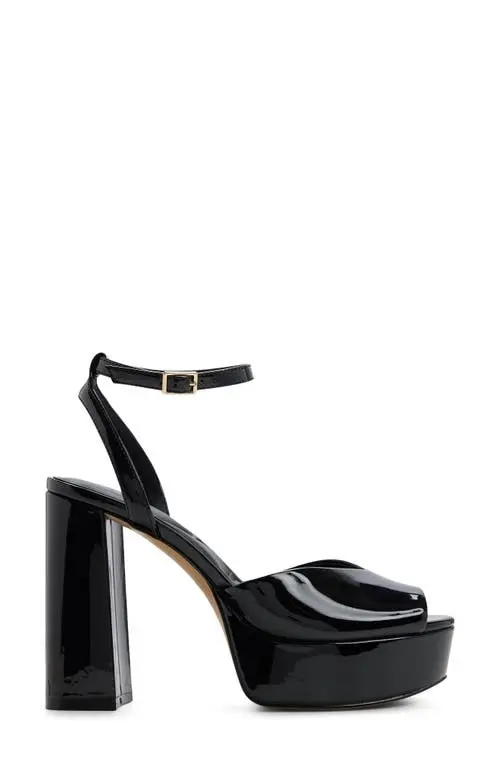 Aldo Monnae Ankle Strap Peep Toe Platform Sandal