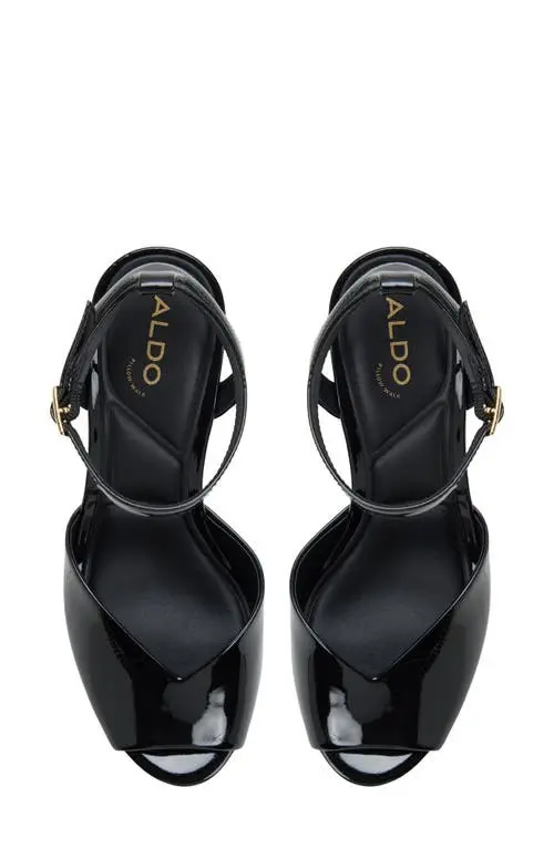 Aldo Monnae Ankle Strap Peep Toe Platform Sandal
