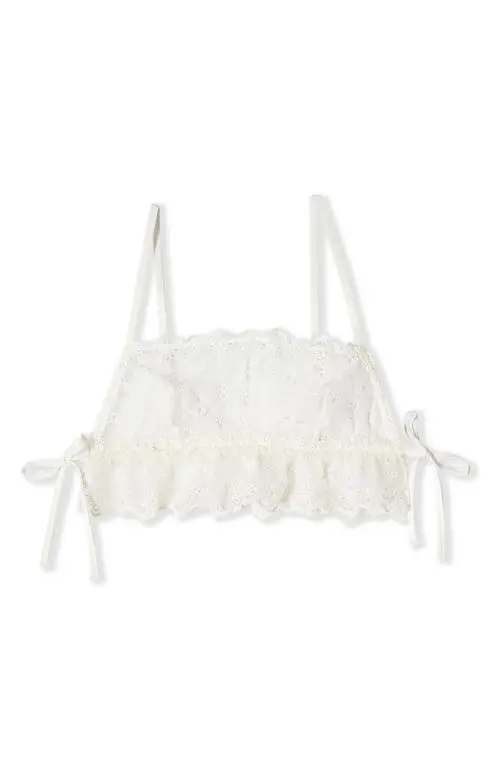 ETAM Jane Embroidered Bralette - Ecru