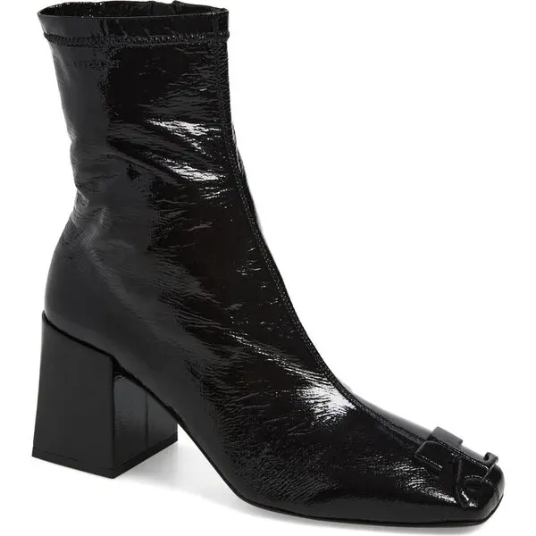 COURREGES Re-edition Vinyl Ankle Boot - Black