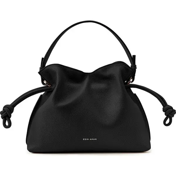 ESIN AKAN Midi Emma Convertible Tote - Black
