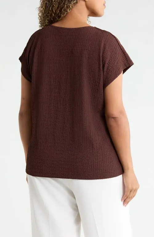 Jones New York Extended Shoulder Knit Top