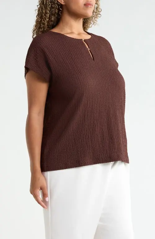 Jones New York Extended Shoulder Knit Top
