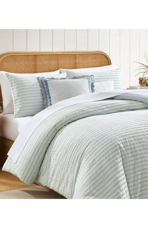 PERI HOME Seersucker Stripe Comforter & Pillow Shams Set