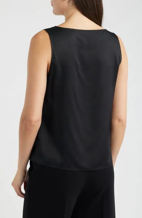 Kobi Halperin Colette Silk Blend V-neck Sleeveless Button-up Top - Black