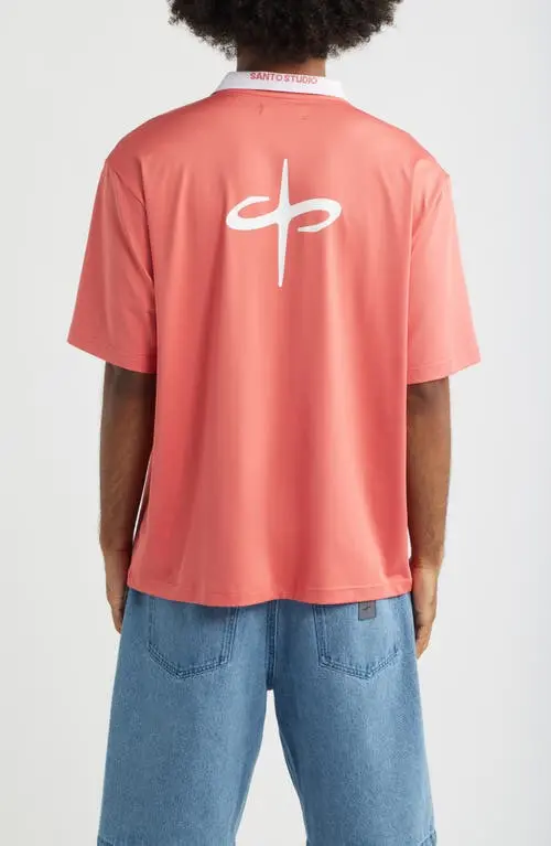 SANTO STUDIO Santo Flipped Johnny Collar Short Sleeve Club Jersey