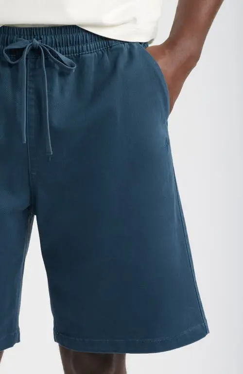 SANTO STUDIO Peninsula Cotton Twill Drawstring Bermuda Shorts