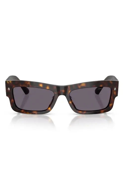 JIMMY CHOO 53mm Rectangular Sunglasses - Havana/violet