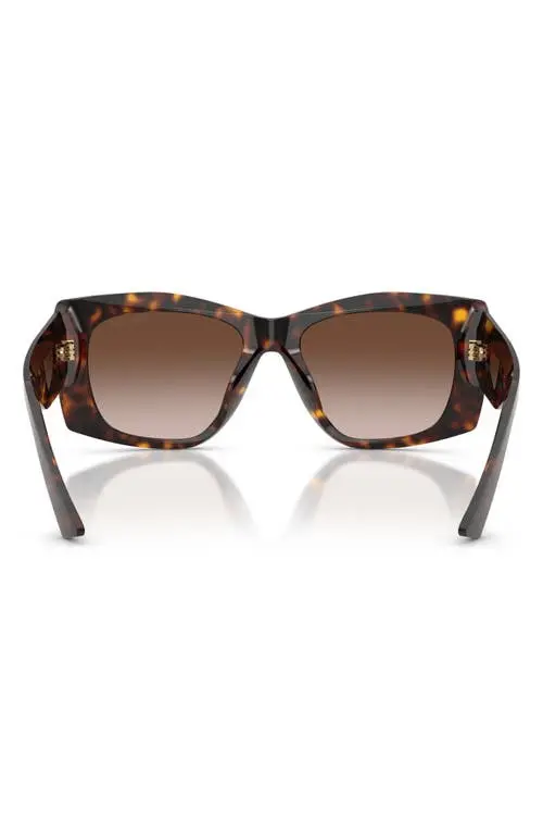 JIMMY CHOO 54mm Butterfly Sunglasses - Havana/brown Gradient