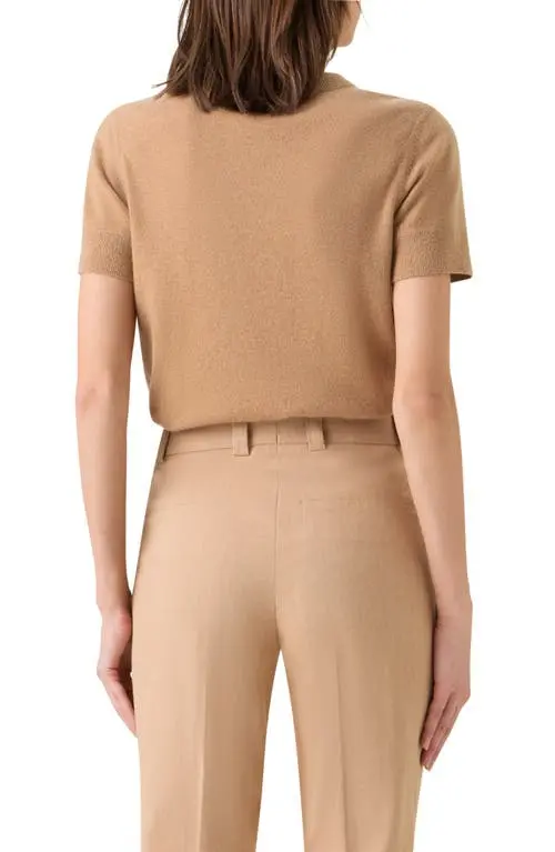 Akris Short Sleeve Cashmere Sweater